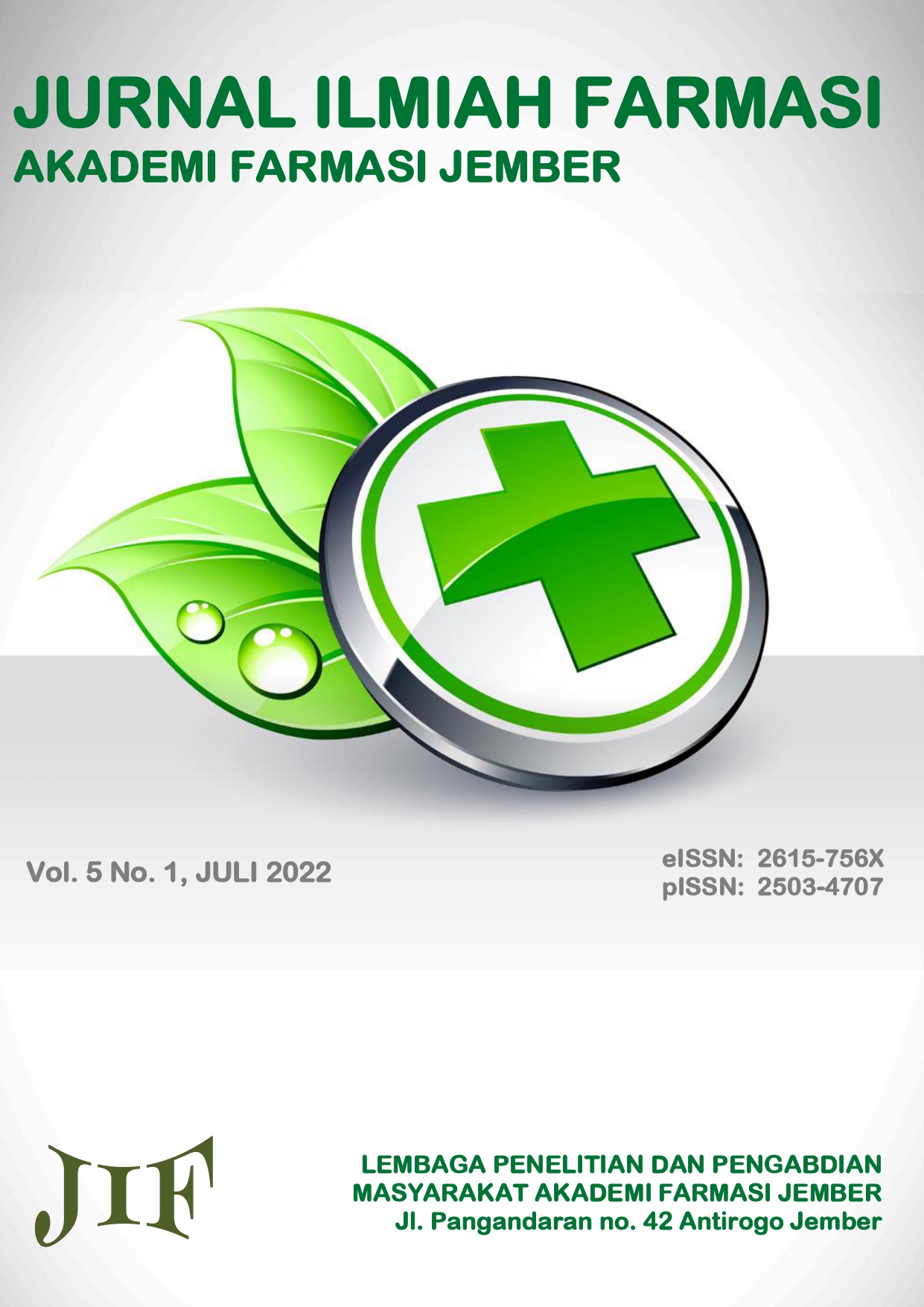 Vol. 5 No. 1 (2022): JURNAL ILMIAH FARMASI AKADEMI FARMASI JEMBER ...